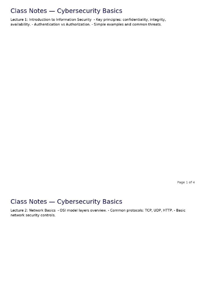 Fake Class Notes | PDF