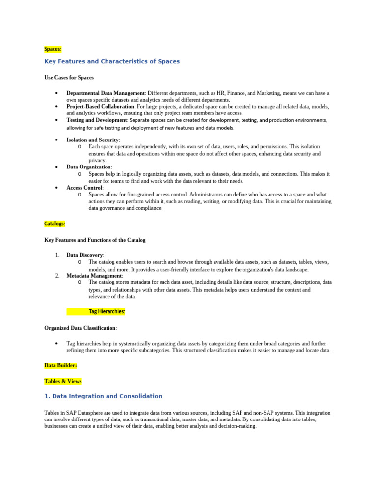 SAP Datasphere Different Models Use Cases | PDF | Analytics | Data