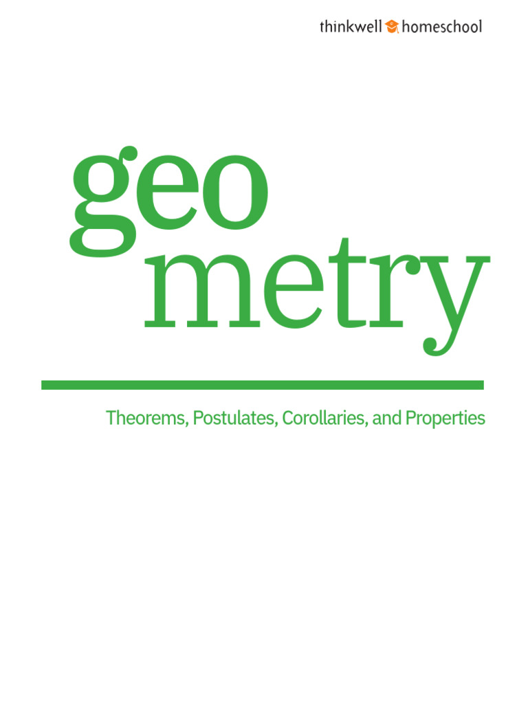 Homeschool Geometry Theorems | PDF | Triangle | Perpendicular