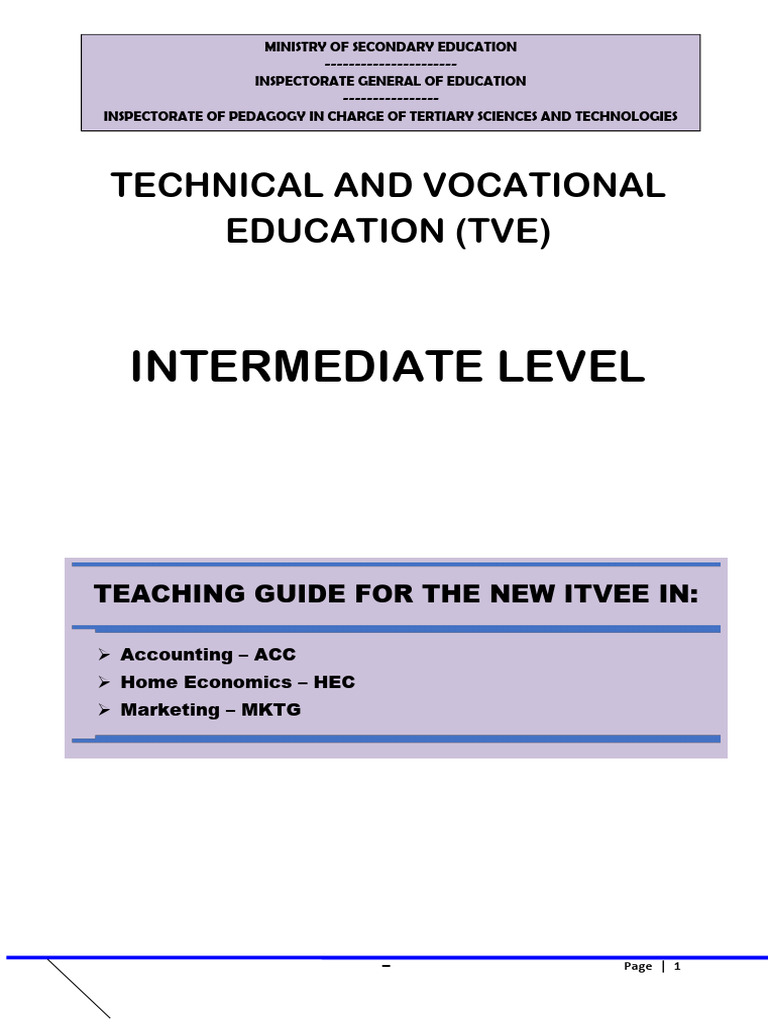 2024 Teaching Guide for TVE Subjects | PDF | Payments | Cash