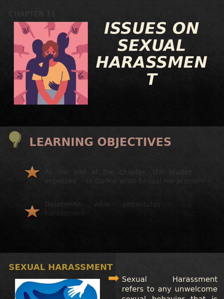 Issues On Sexual Harassment | PDF | Sexual Harassment | Harassment