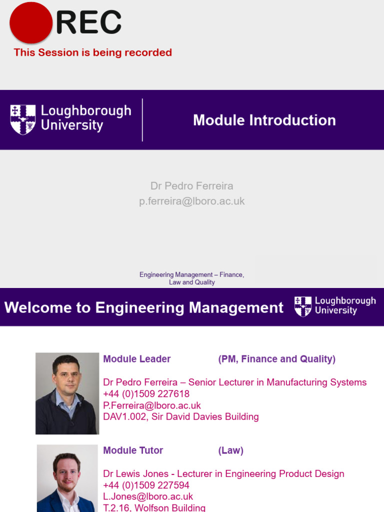 Introduction to Engineering Management Module | PDF | Learning Styles ...