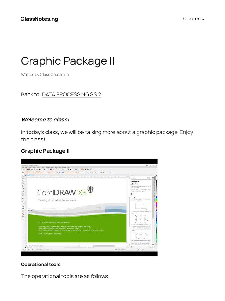 Graphic Package II - ClassNotes - NG | PDF | Shape