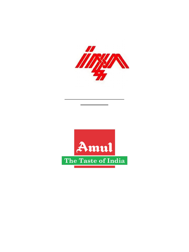 Sejal Internship Report Amul Word | PDF | Retail