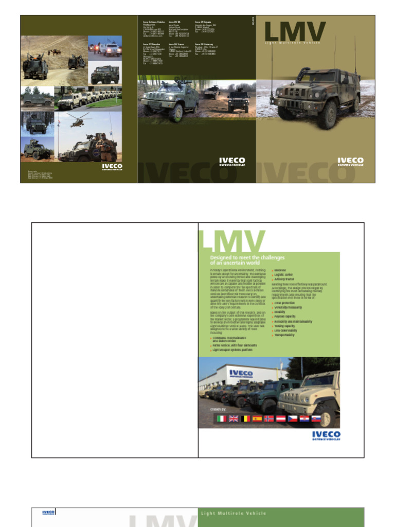 Iveco Light Multirole Vehicle Overview | PDF | Truck | Tanks