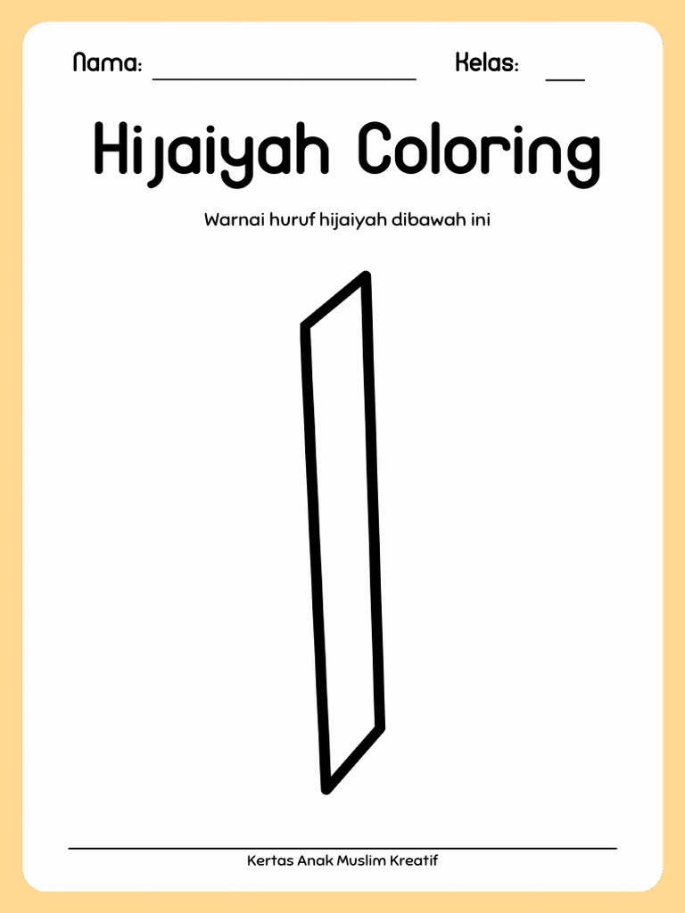 Mewarnai Huruf Hijaiyah untuk Anak | PDF