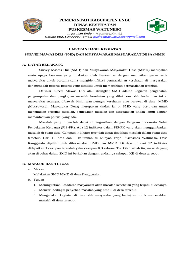 Laporan Hasil SMD Dan MMD | PDF
