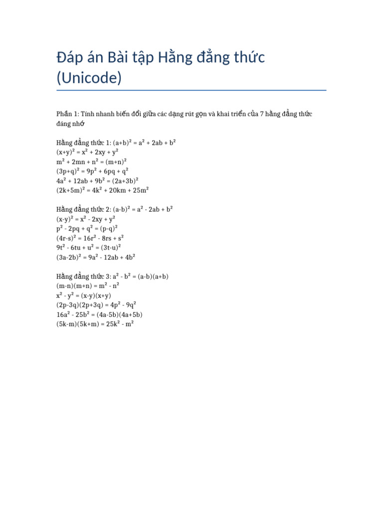 Dap An HDT Unicode | PDF