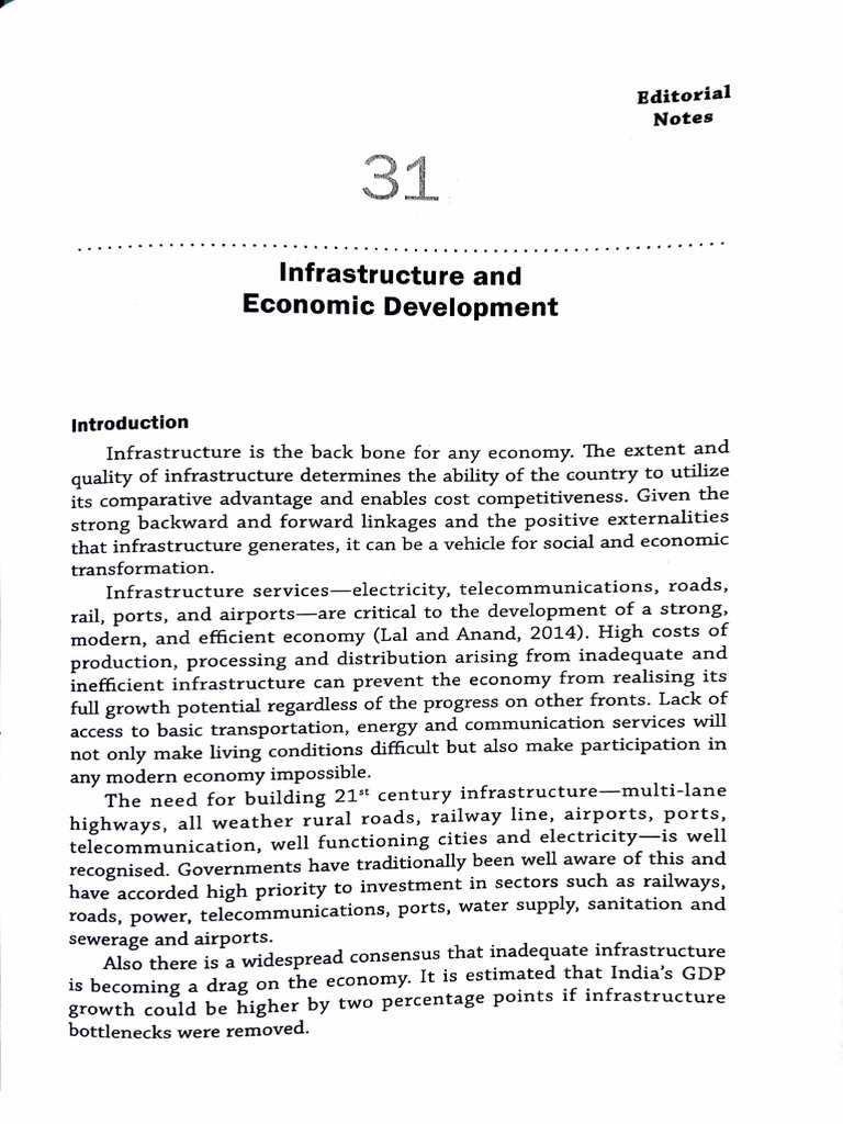 Infrastructure's Role in Economic Growth | PDF | Infrastructure ...