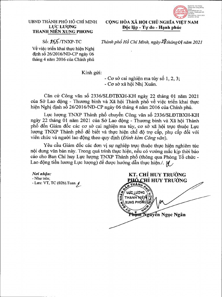CV, 255 - TNXP - TC - 28 - 01 - 2021 - .Signed | PDF