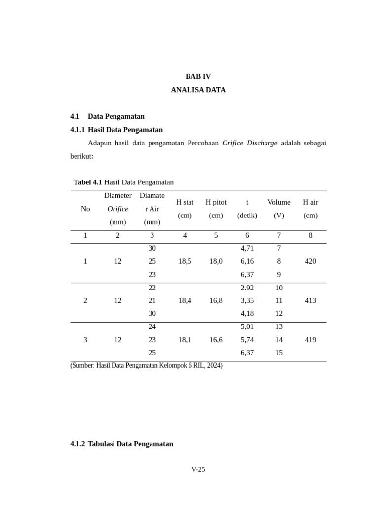 Bab 4 Orifice Kelompok 6 Ril | PDF