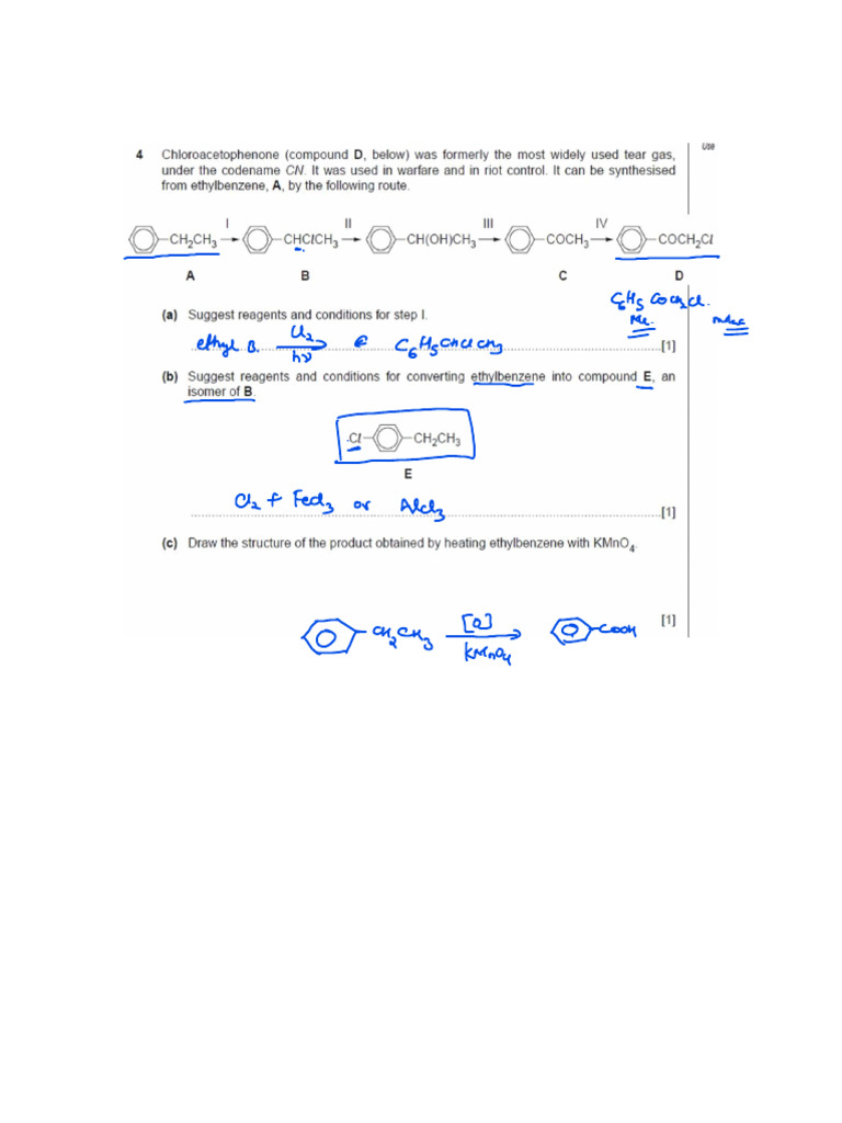 Benzene and Its Compounds - QP | PDF