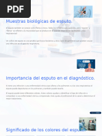 Proceso y Tipos de Examen de Esputo | PDF | Neumonía | Microbiología