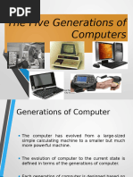 Generations of Computer 1st To 5th Explained With Pictures | PDF ...
