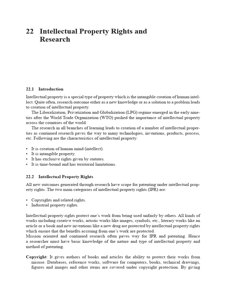 Understanding Intellectual Property Rights | PDF | Patent ...