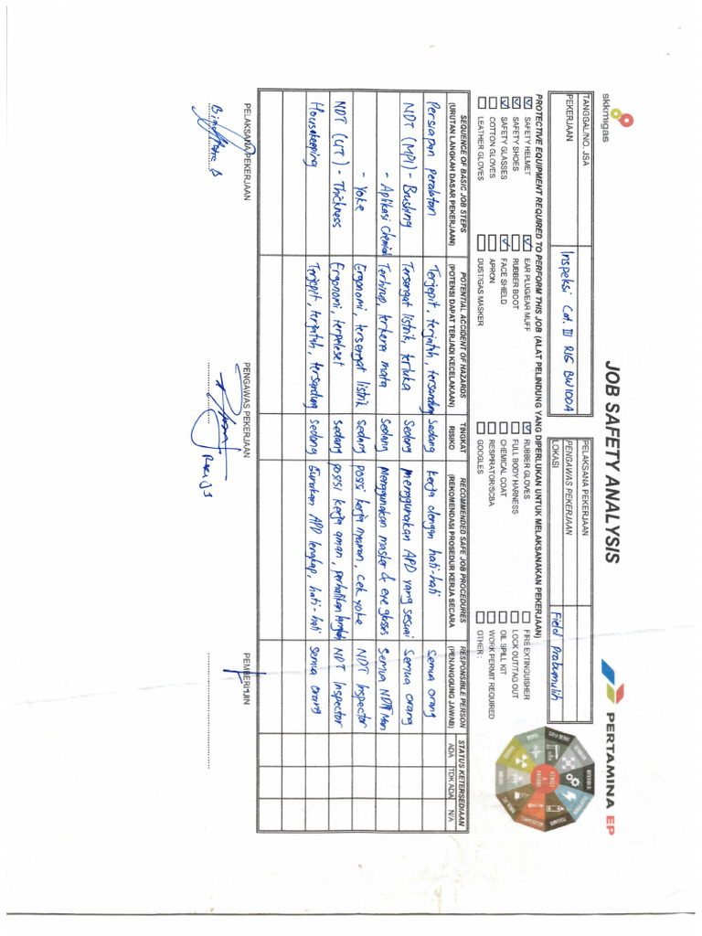 Jsa Rig BW 100a - 2025091523400860 | PDF