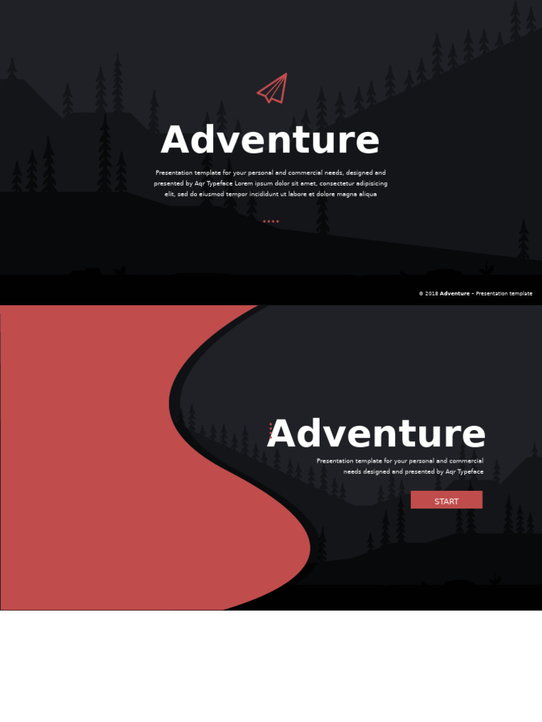 Adventure - Powerpoint Template | PDF | Communication Design | Graphic ...