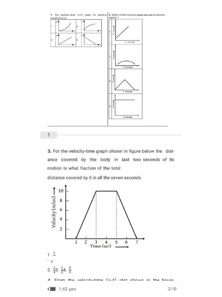 Physics Graphs | PDF