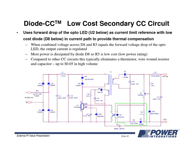 Diode-CC™ - Low Cost Secondary CC Circuit | PDF