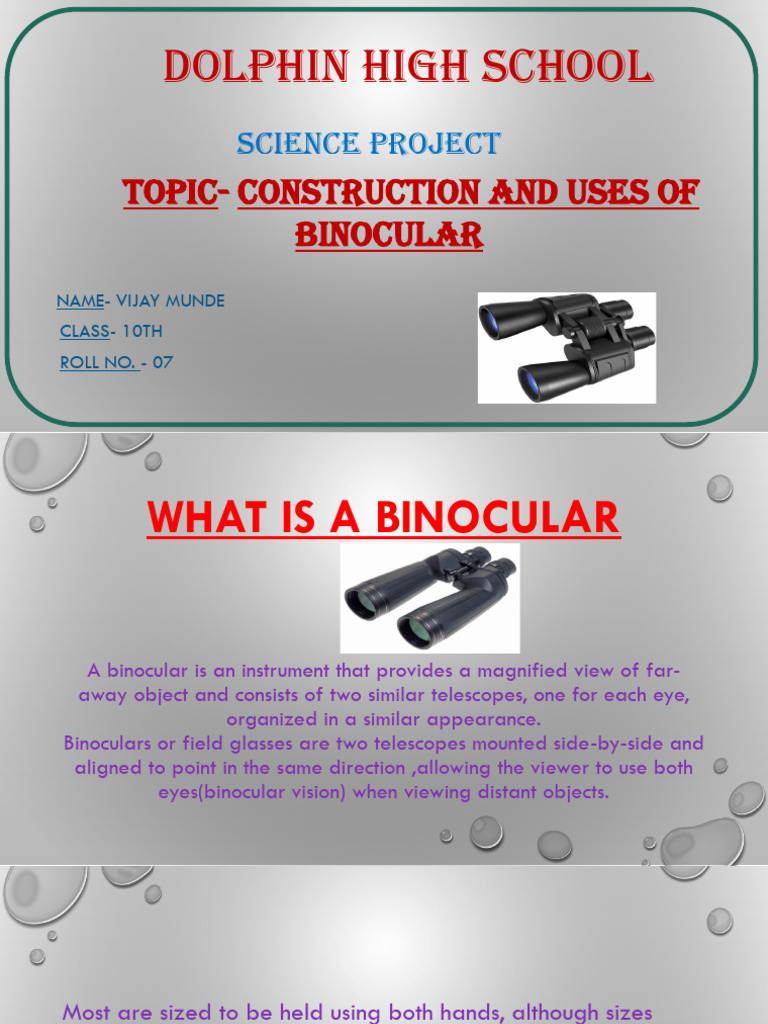Construction and Uses of Binocular | PDF | Glass Engineering And ...