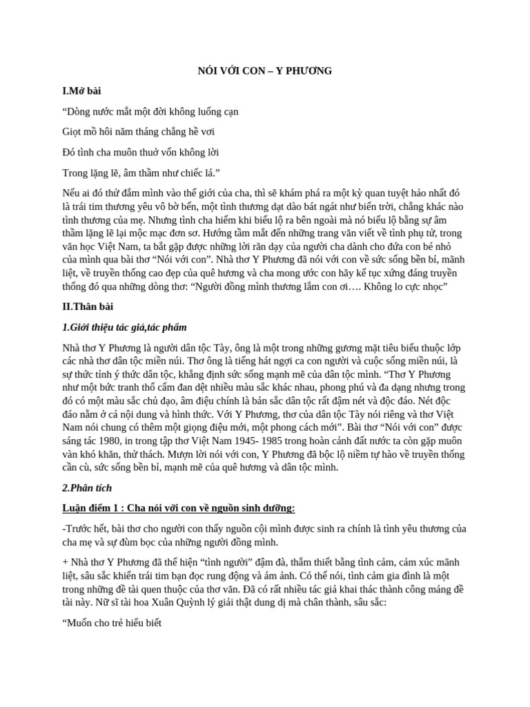 Nói V I Con | PDF