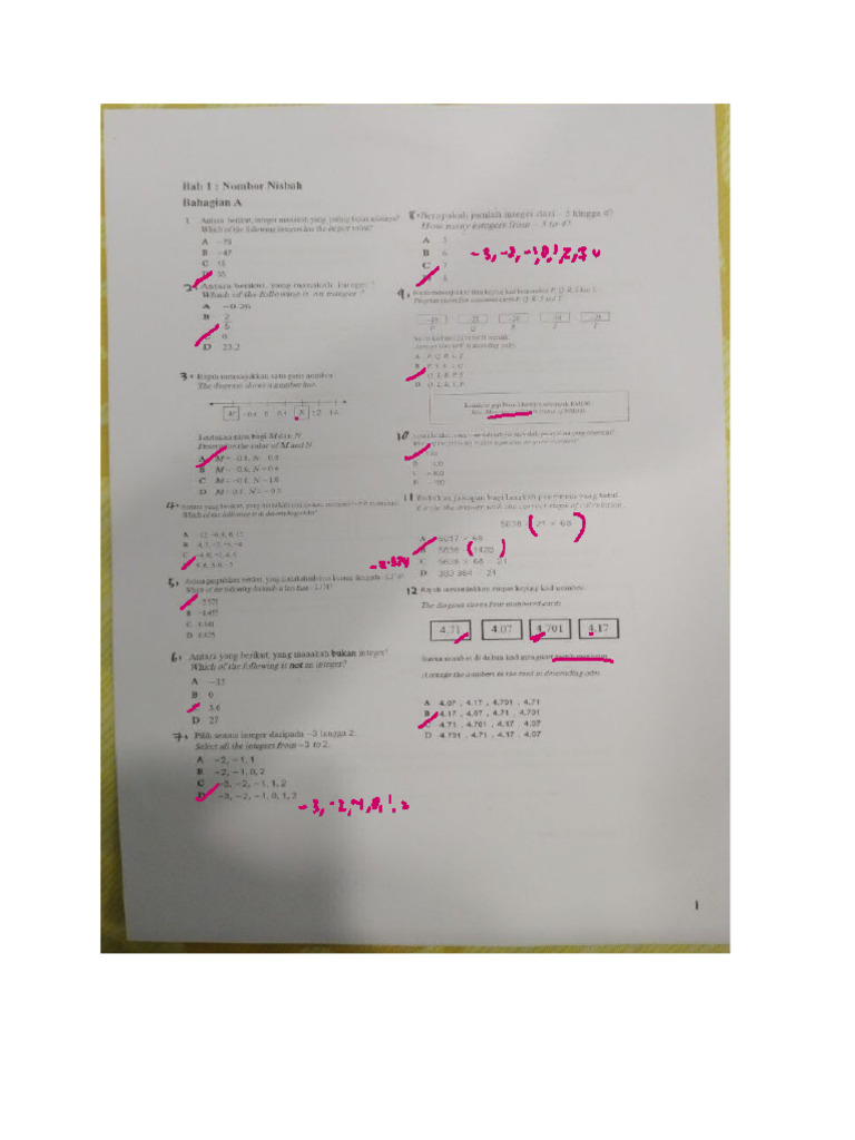 Revision Math Form 1 PPT 2023 | PDF