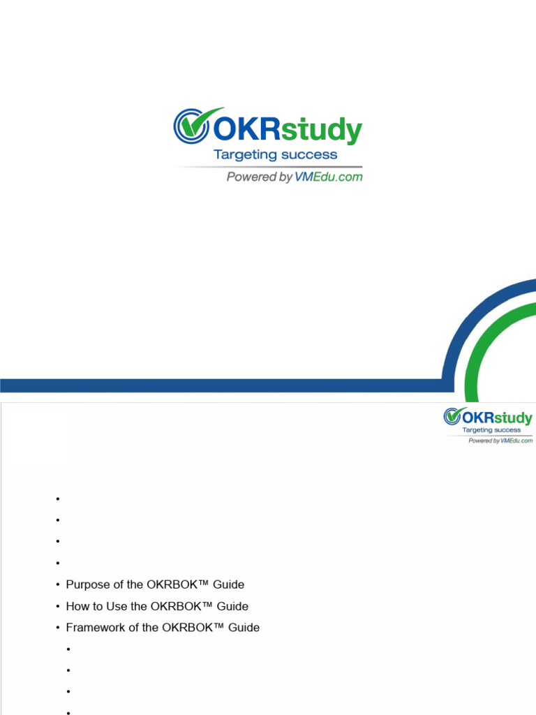 Introduction to OKR Framework | PDF | Goal Setting | Goal