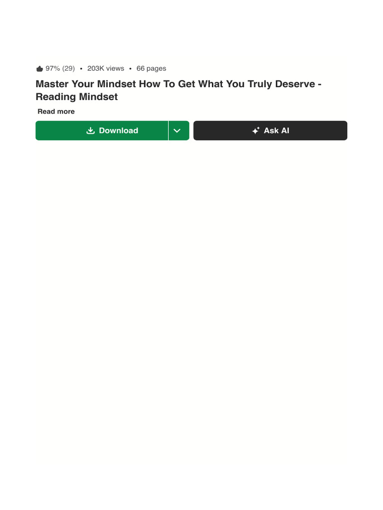 Master Your Mindset: PDF Guide | PDF | Scribd
