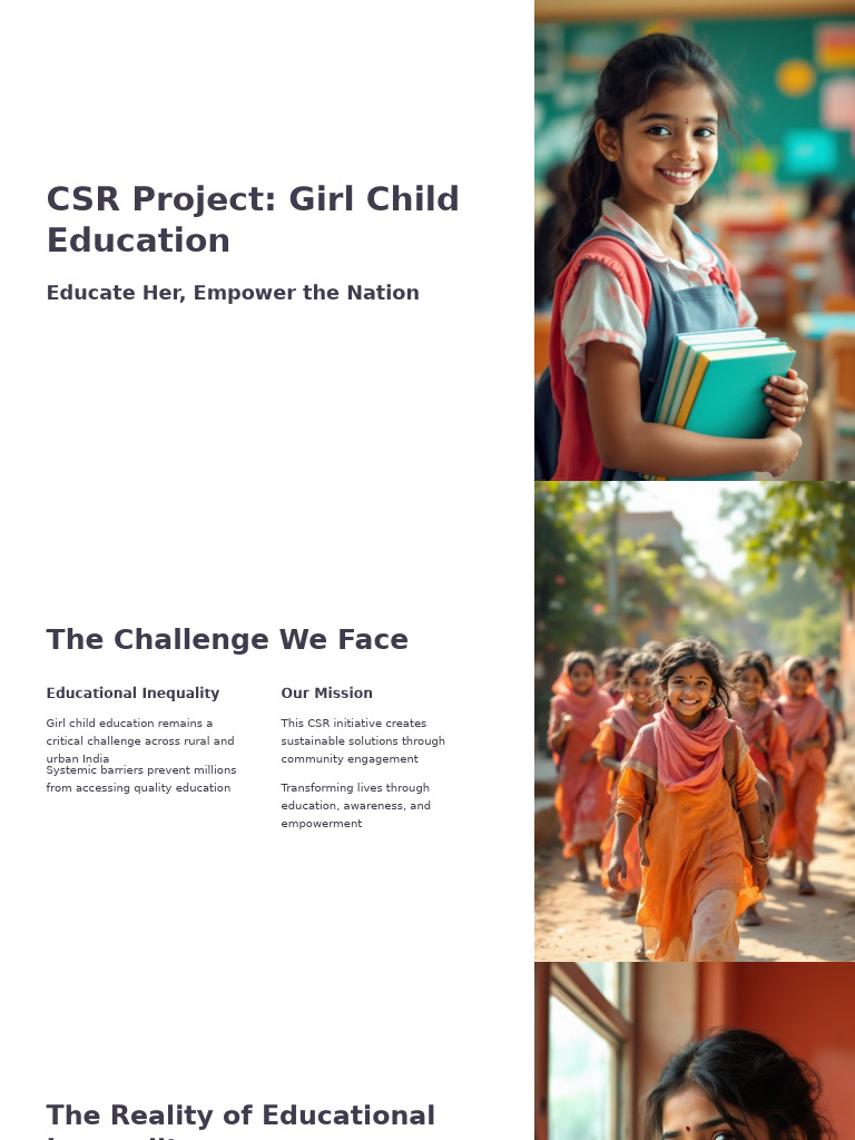 CSR Project Girl Child Education | PDF | Social Policy | Economies