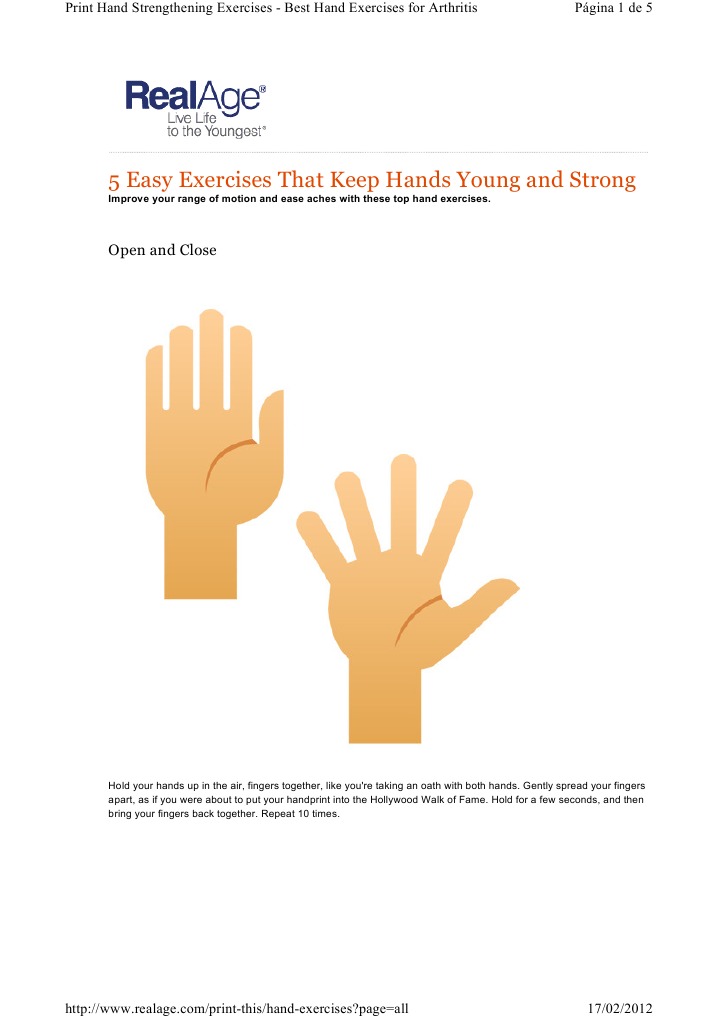 5 Easy Exercises That Keep Hands Young and Strong | PDF | Finger | Hand