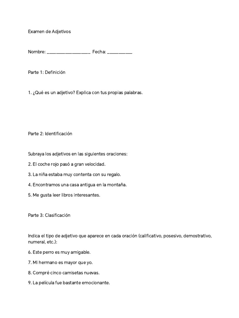 Examen de Adjet-WPS Office | PDF