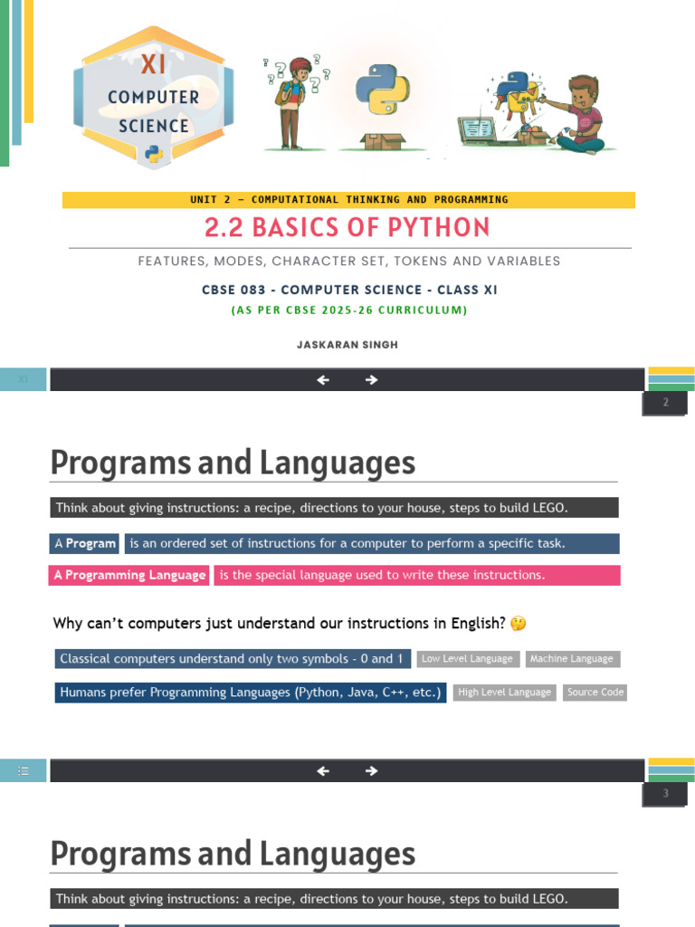 (2.2) Basics of Python | PDF | Python (Programming Language) | Reserved Word