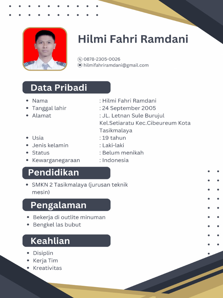 CV - Hilmi Fahri Ramdani - 20250715 - 183539 - 0000 | PDF