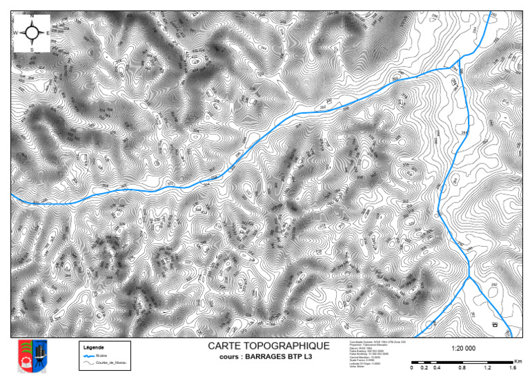 Carte topographique des barrages BTP L3 | PDF