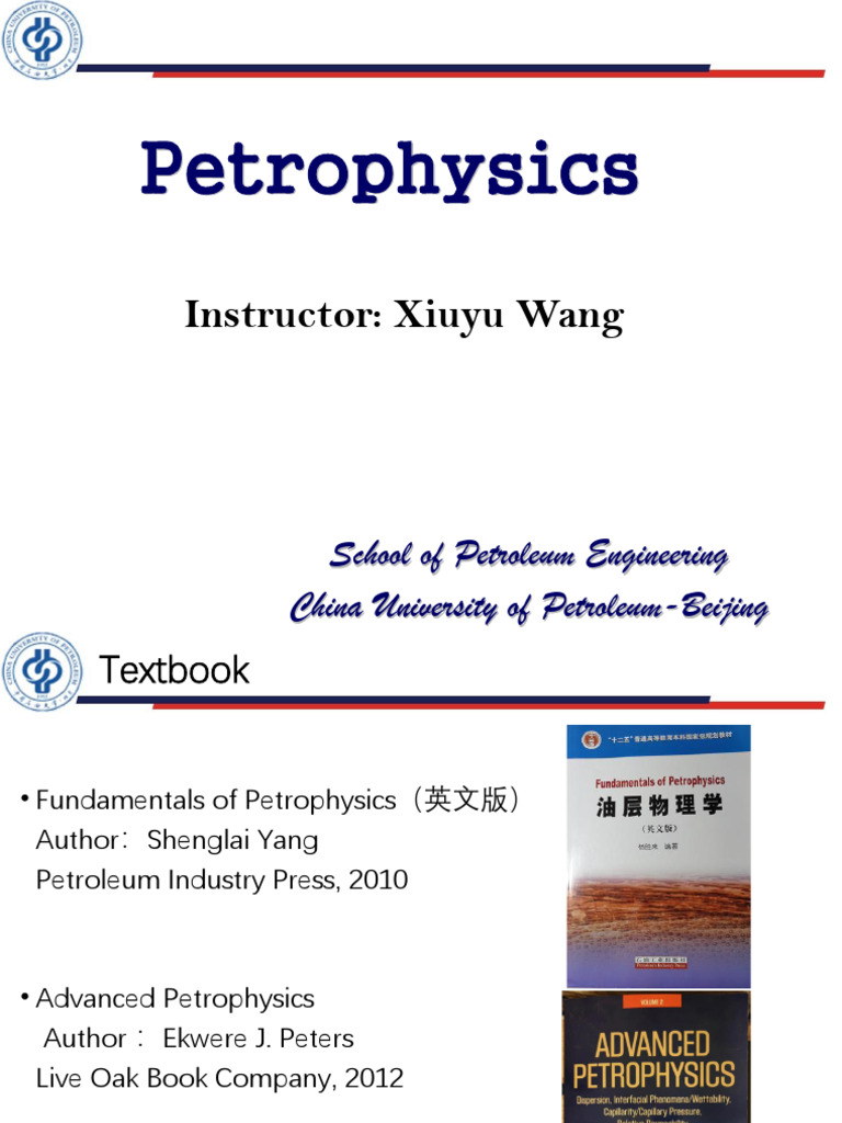 Chapter 1 Introduction To Petro Physics | PDF | Petroleum Reservoir ...