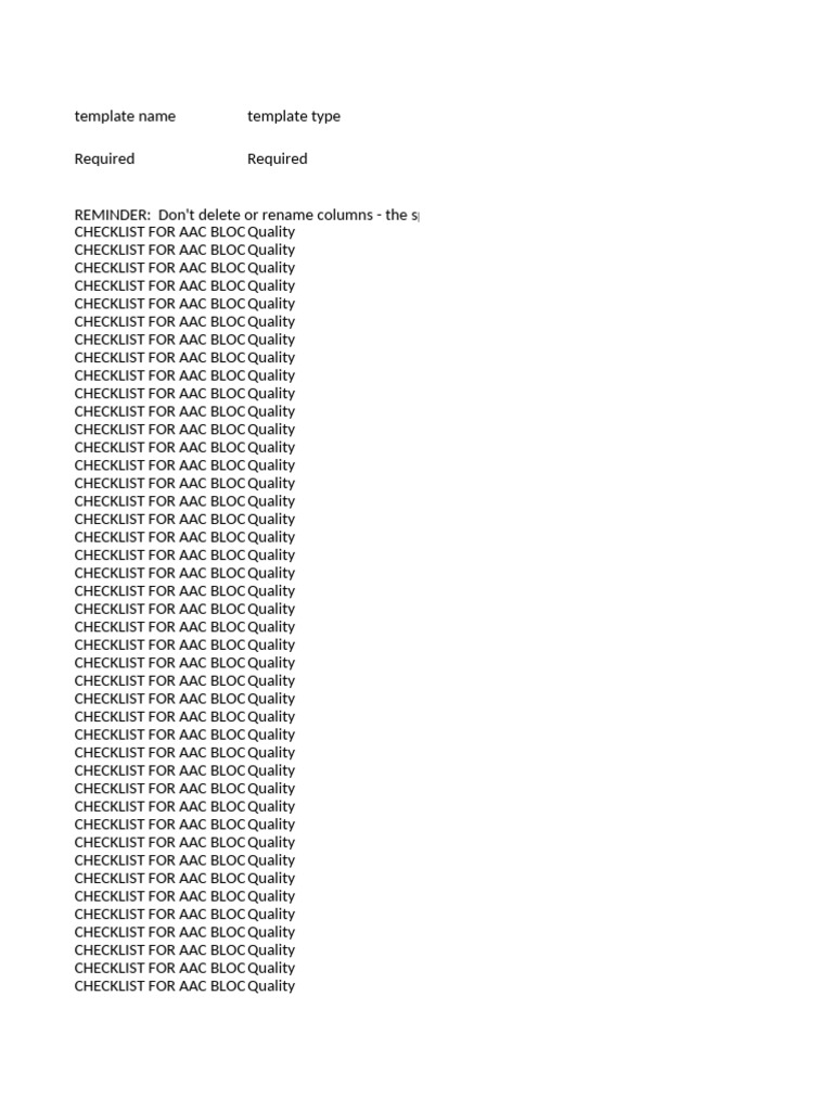AAC Block Quality Checklist | PDF | Engineering Tolerance | Masonry