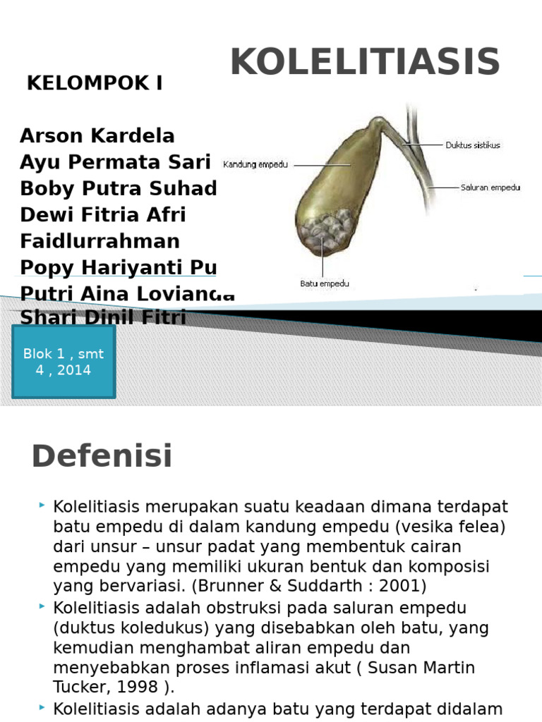 KOLELITIASIS | PDF