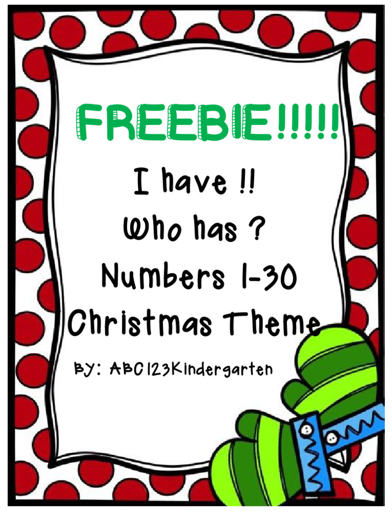 4153-EEIXVF-I Have Who Has Christmas 1 30 | PDF