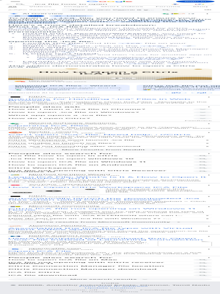 Ica File How To Open - Google Search | PDF | Citrix Systems | Microsoft Windows