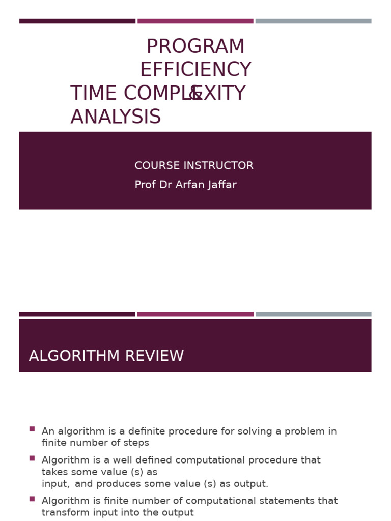 Week 3 Time Complexity - PDF | PDF | Time Complexity | Algorithms