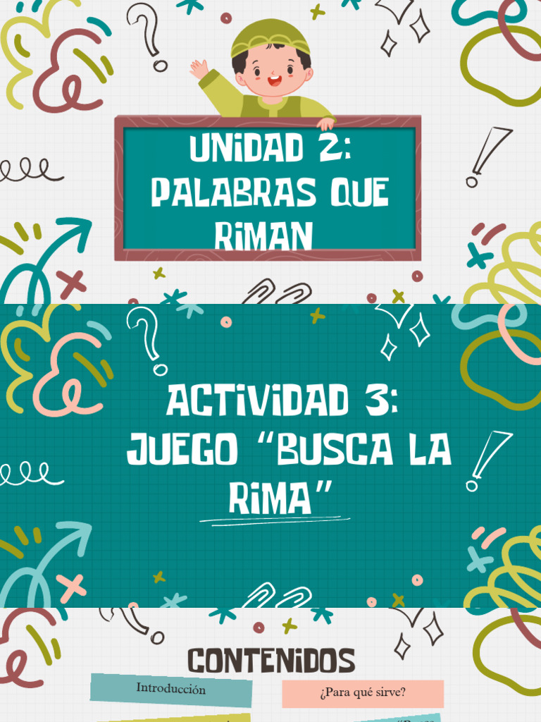Juego "Busca La Rima" | PDF | Aprendizaje | Educación de la primera ...