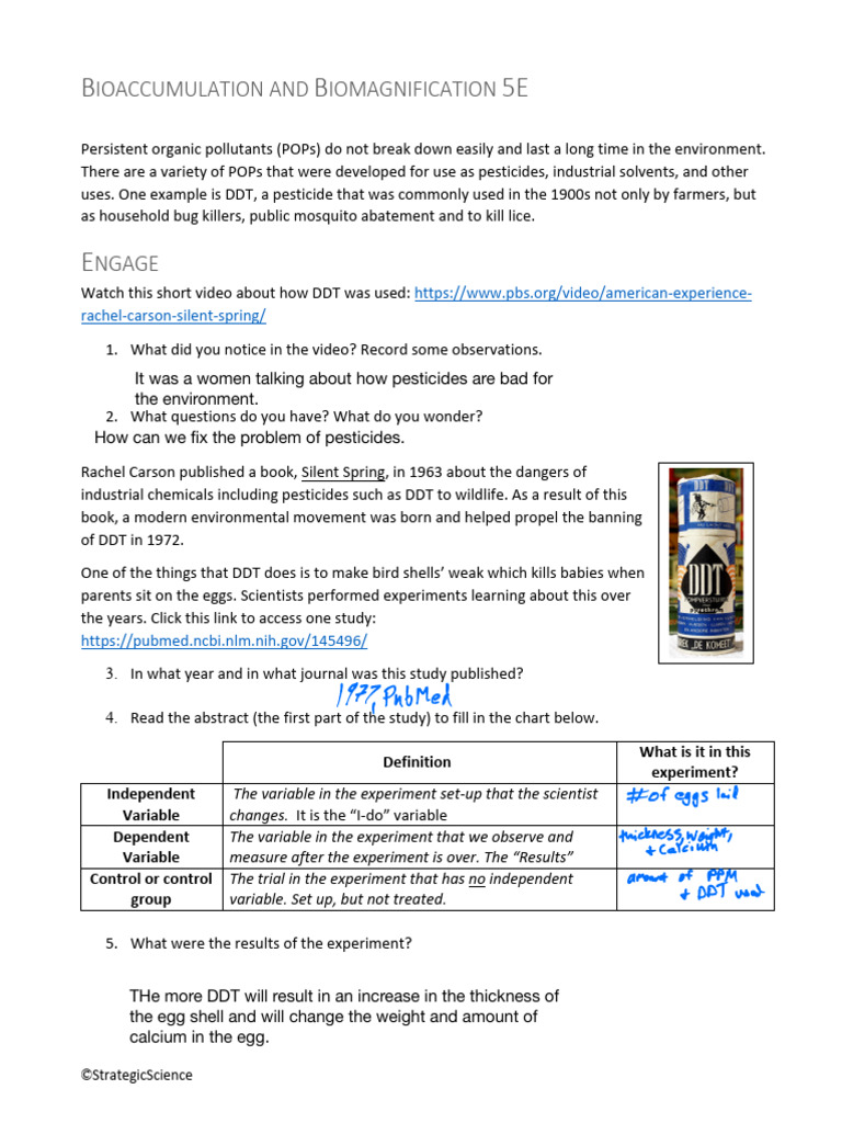 Biomagnification Virtual Lab | PDF | Environmental Issues | Natural ...