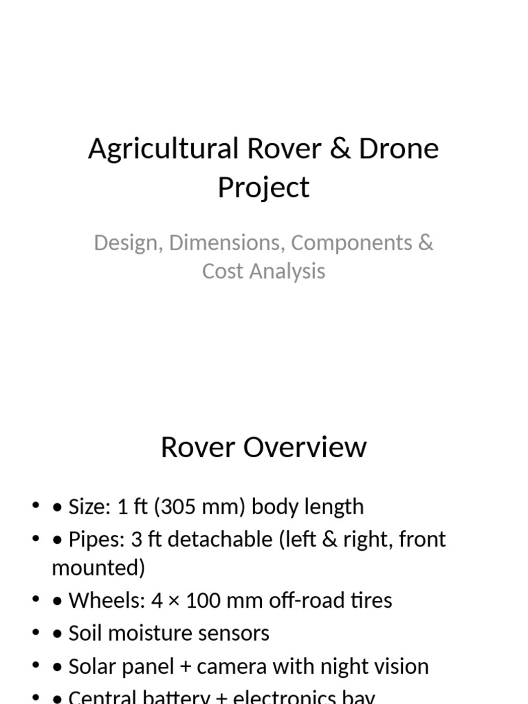 Rover Drone Blueprint Detailed | PDF | Vehicles