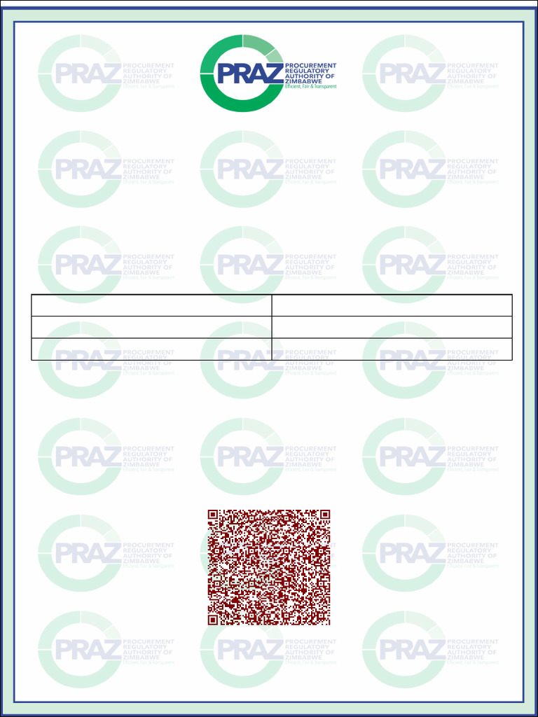 PRAZ Registration Certificate 2025 | PDF