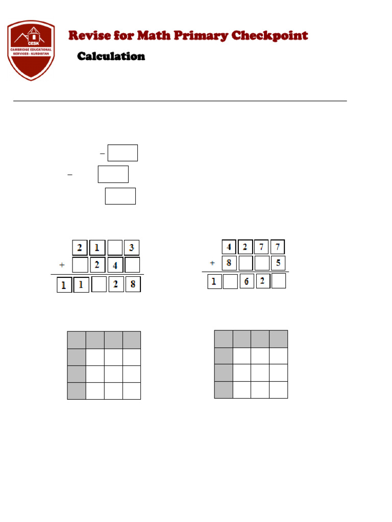 Primary Checkpoint Revise Math Package 2 PDF | PDF | Mathematics | Arithmetic