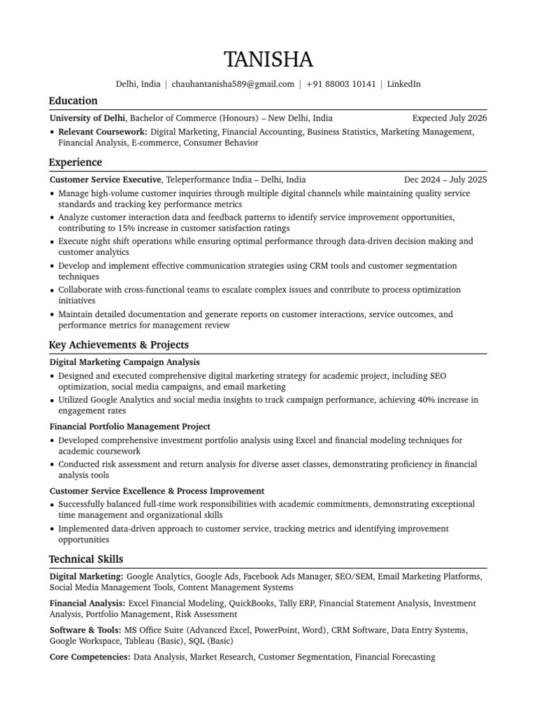 RenderCV EngineeringResumes Theme | PDF | Analytics | Digital Marketing