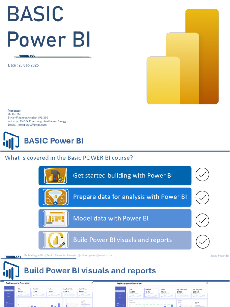 Basic Power BI Course Overview | PDF | Computing | Information Science