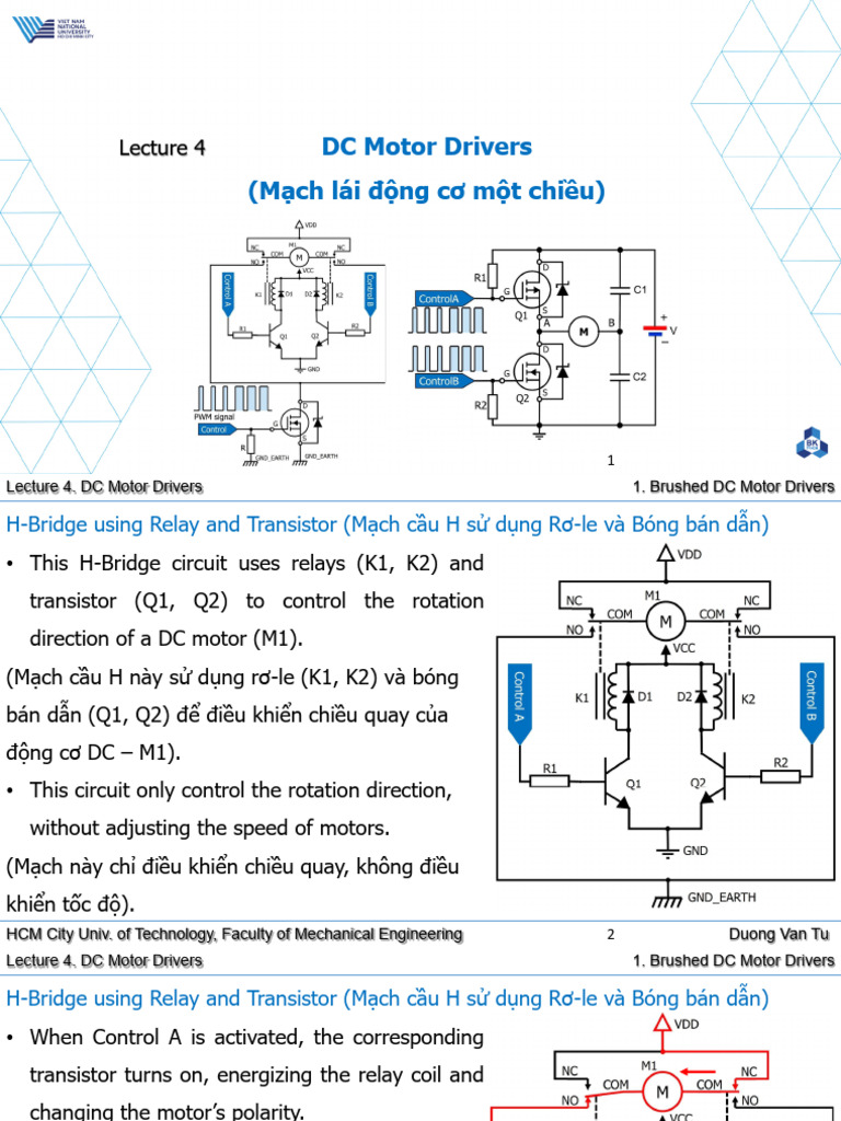 Lecture 4 - DC Motor Drivers | PDF