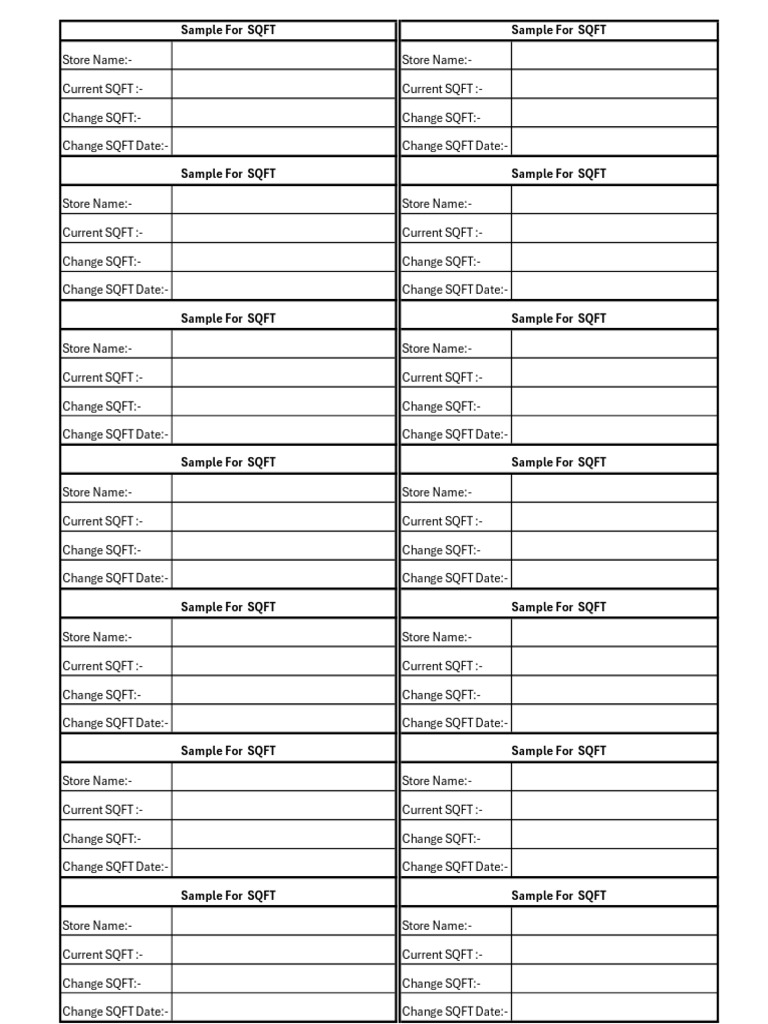 SQFT Format | PDF