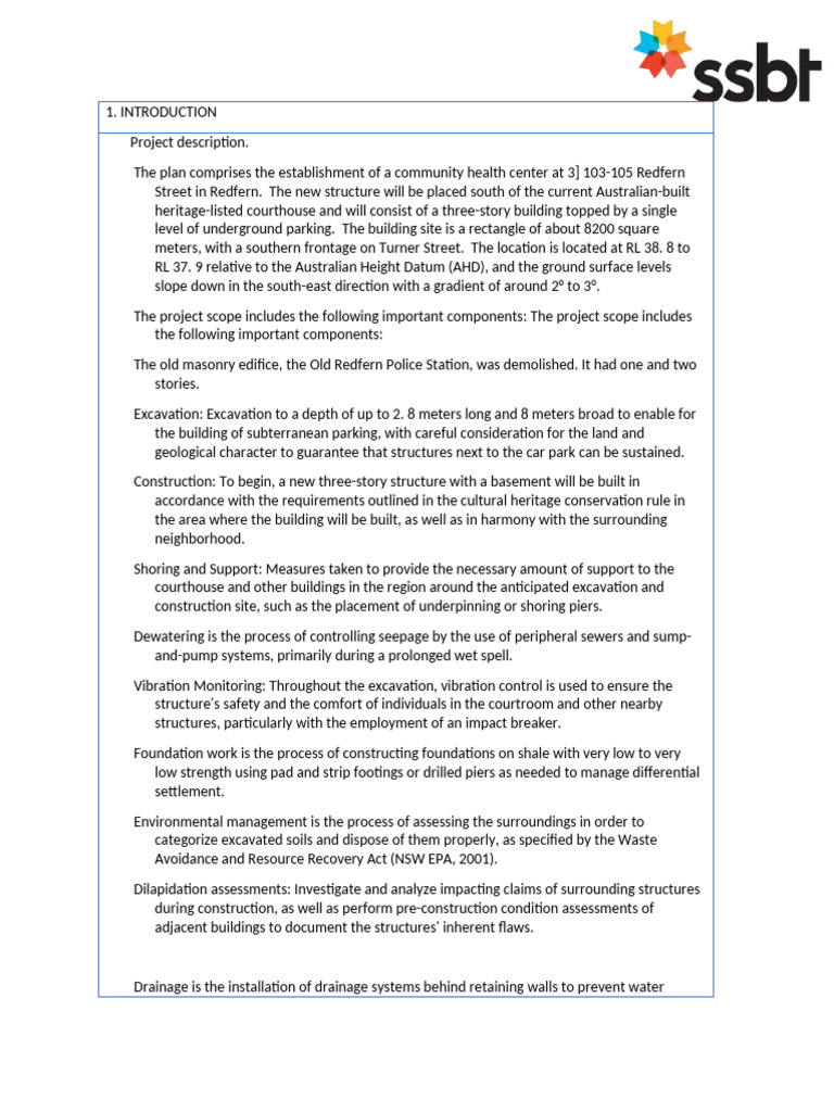 Assessment Task 6 Geotechnical Report Template | PDF | Geotechnical ...